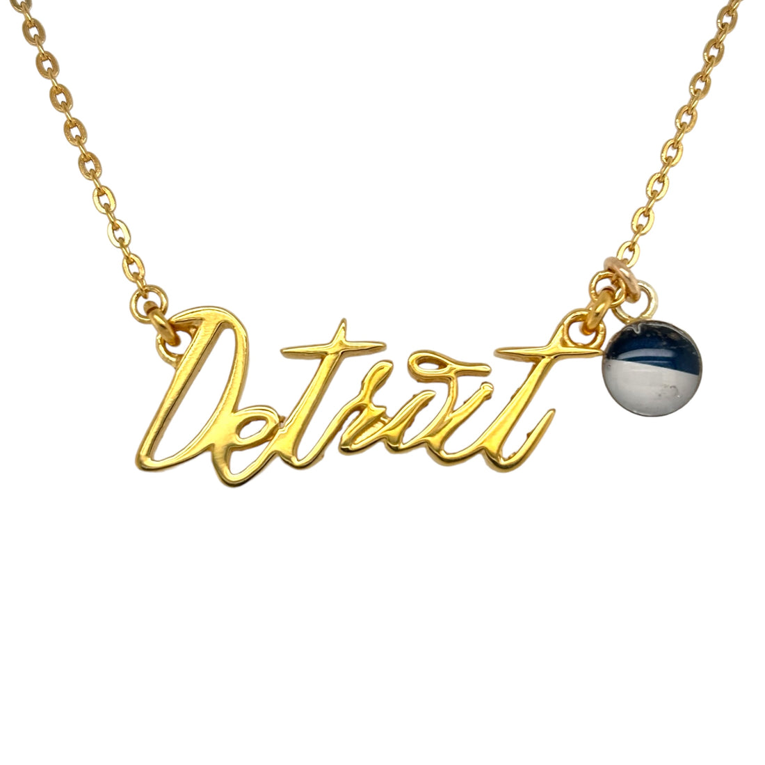 Detroit Necklace Comerica Park Edition | Gold – Rebel Nell