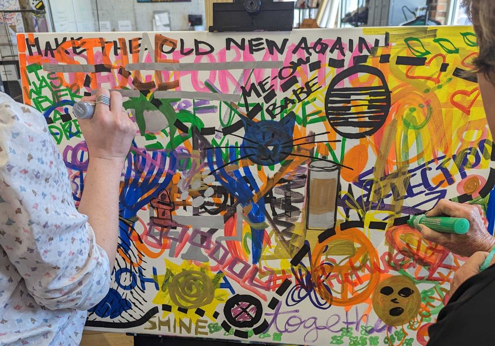 Team Building Experience using DIY Mural Making – Rebel Nell